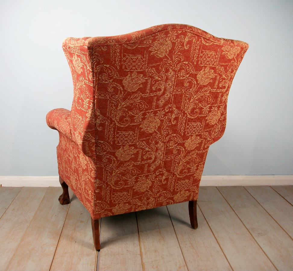 English Mahogany Wing Back Armchair