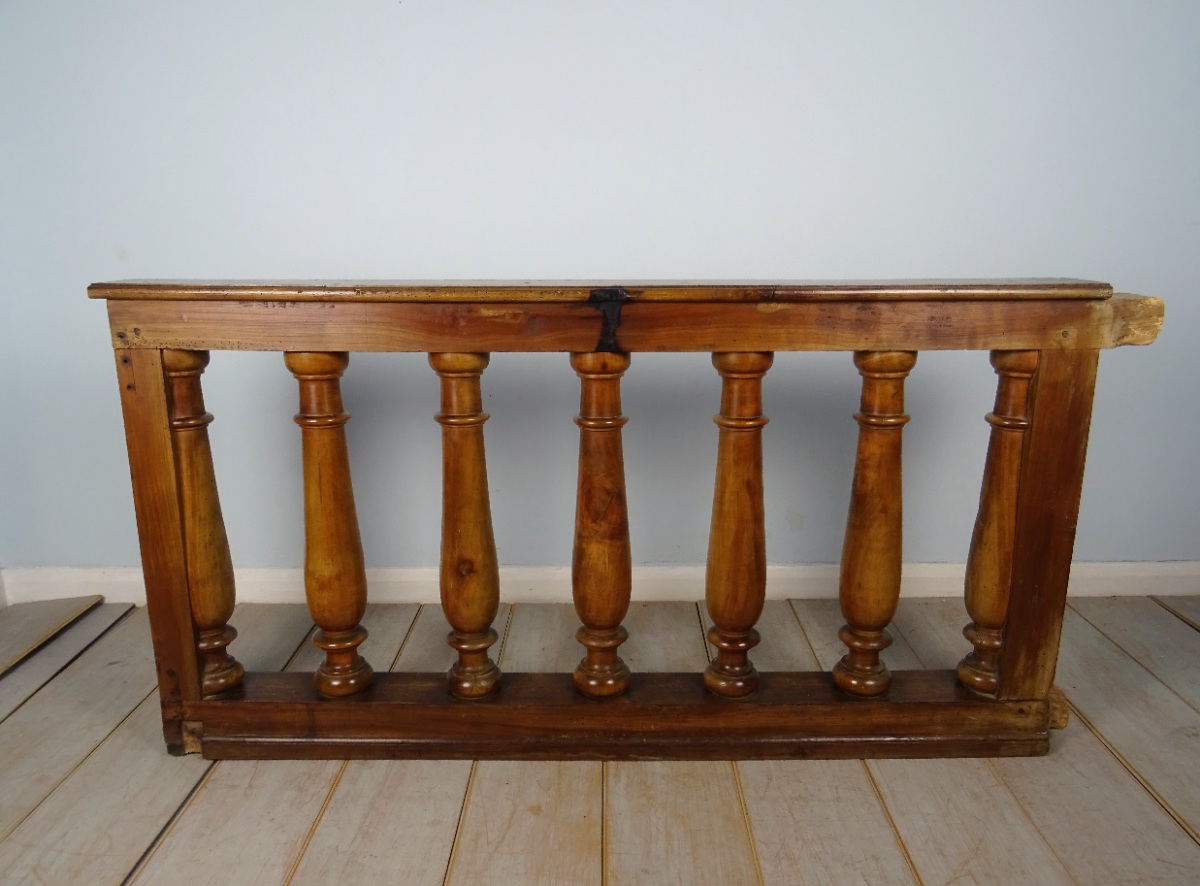 Pair of Italian Walnut Baluster Rails