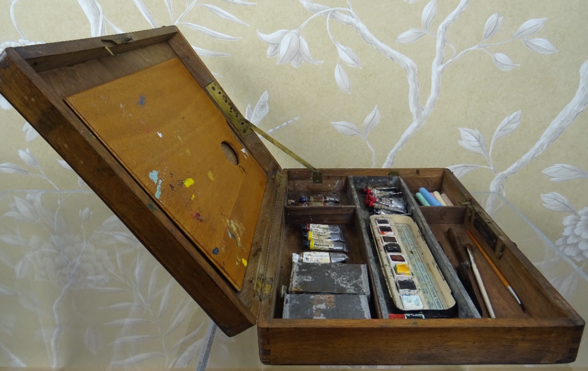 Antique Artist Paint Box