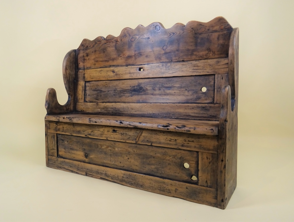 Antique Child Settle Chair