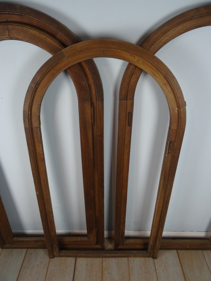 A Group of Antique Italian Walnut Arched Frames