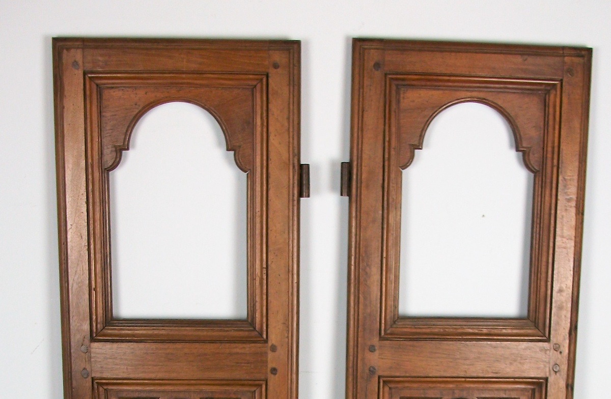 Pair of 18th century Baroque Italian panelled doors