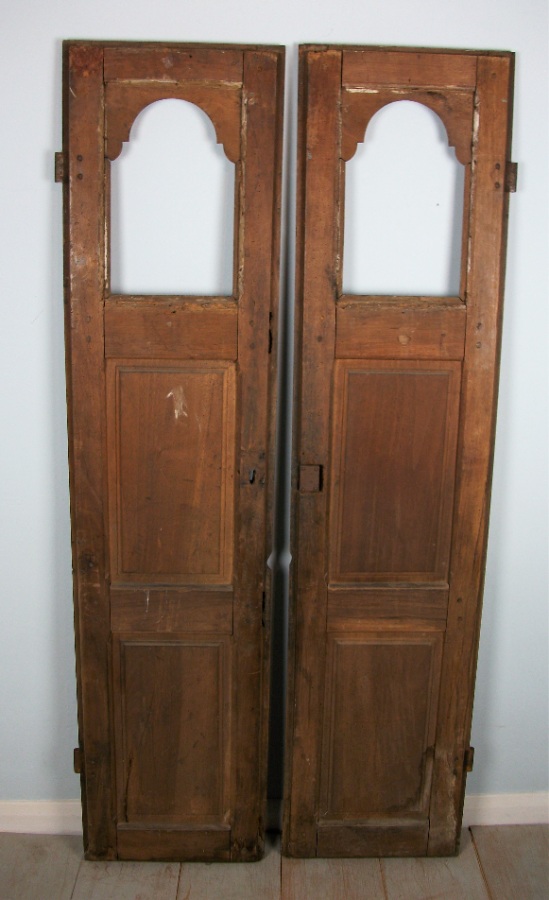 Pair of 18th century Baroque Italian panelled doors