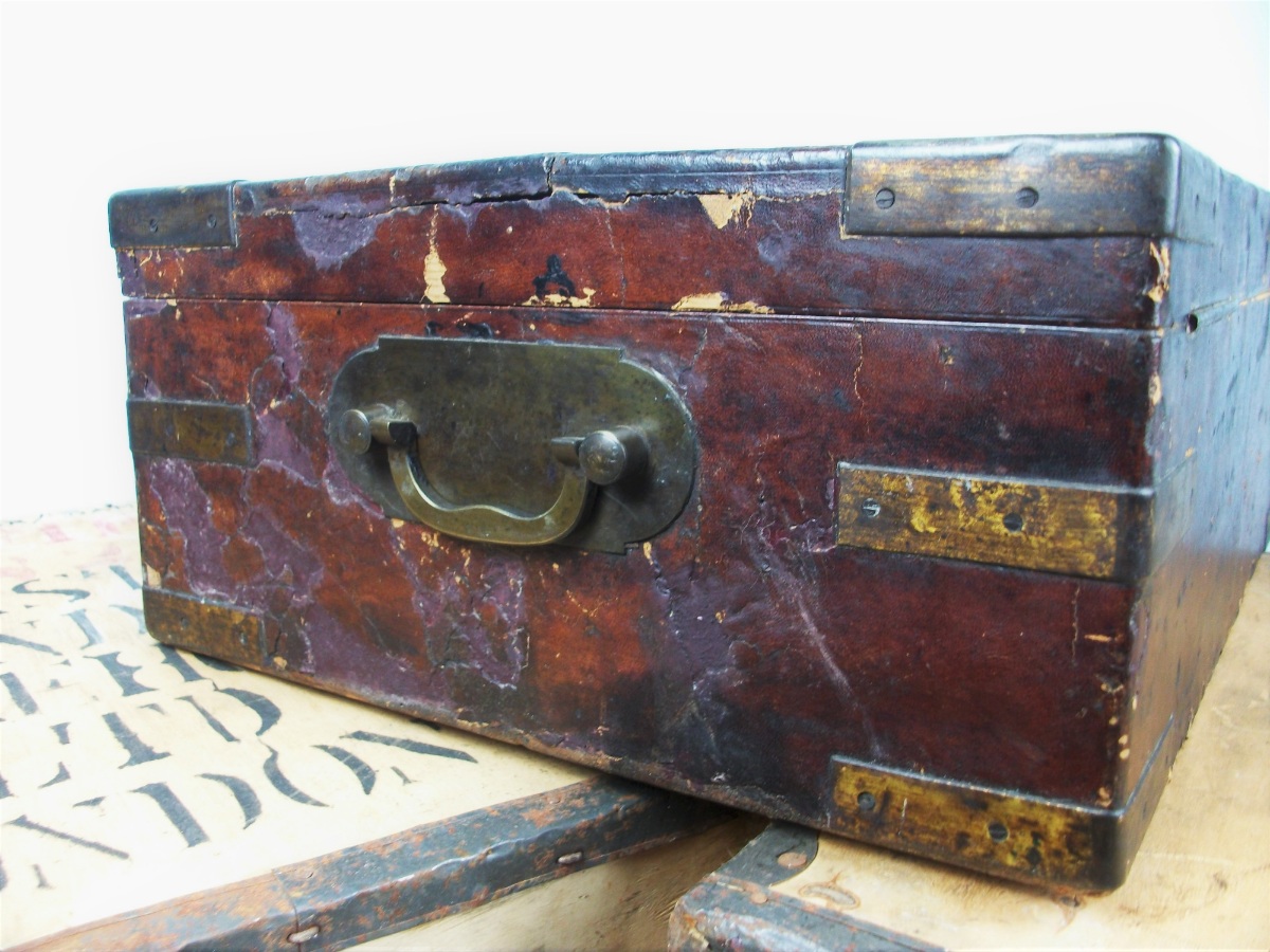 Brass Bound Military Campaign Box from the Boer War Era