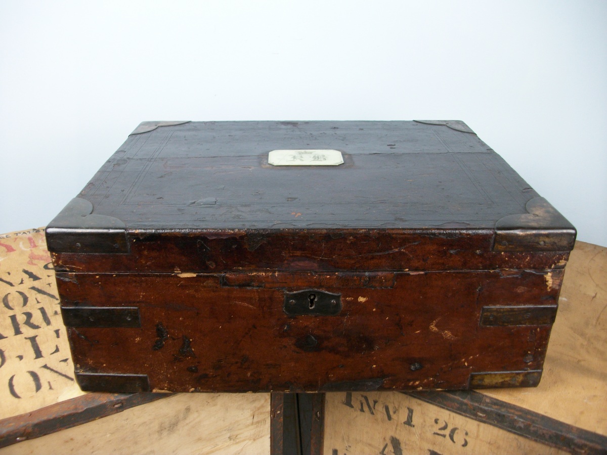 Brass Bound Military Campaign Box from the Boer War Era