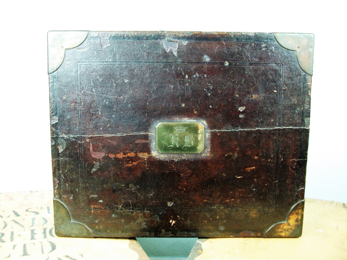 Brass Bound Military Campaign Box from the Boer War Era