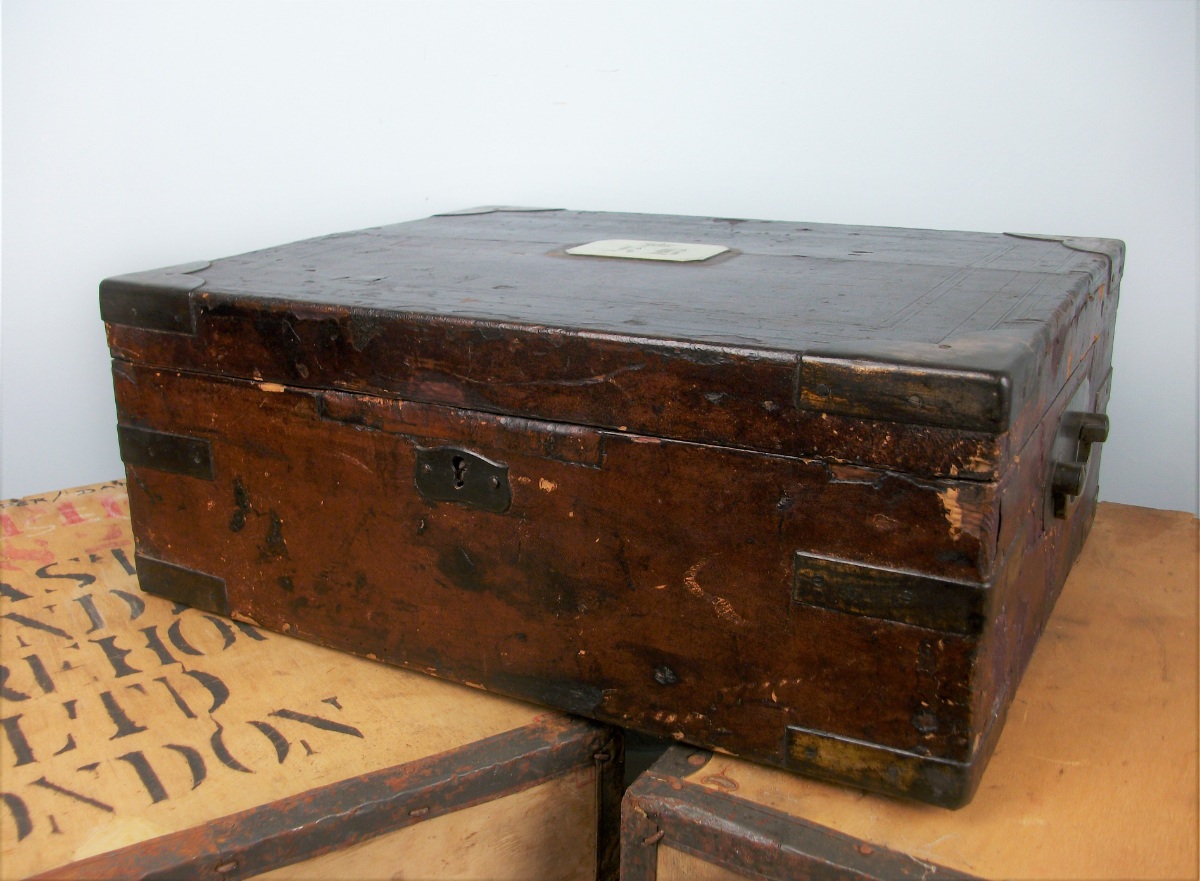 Brass Bound Military Campaign Box from the Boer War Era