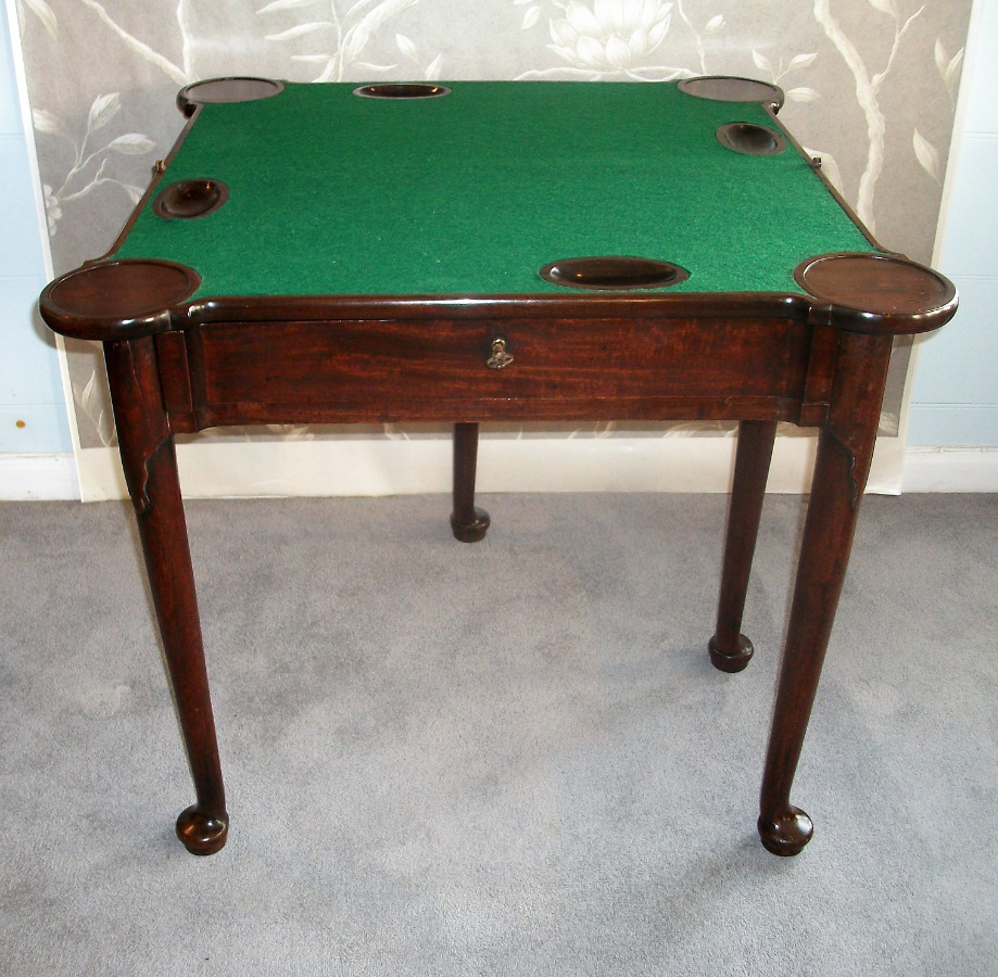 George II Walnut Card / Games Table