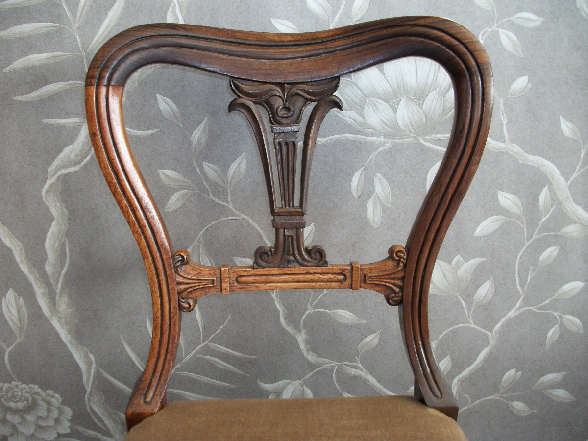A Set of Rosewood Gillows Dining Chairs