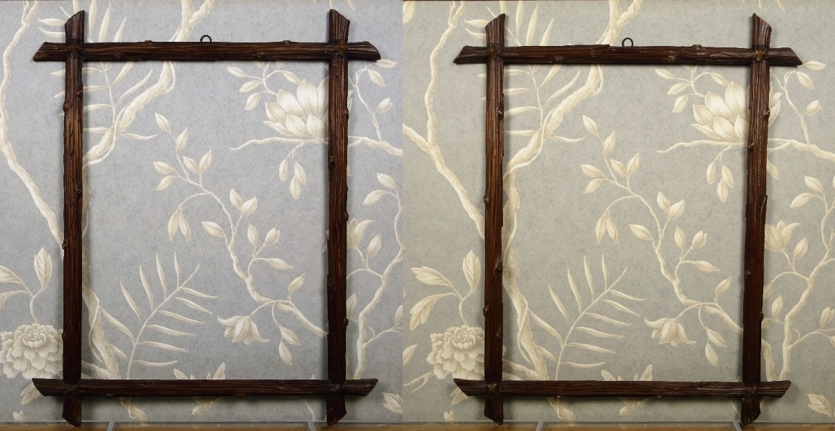 Pair of Hand Carved Black Forest Frames