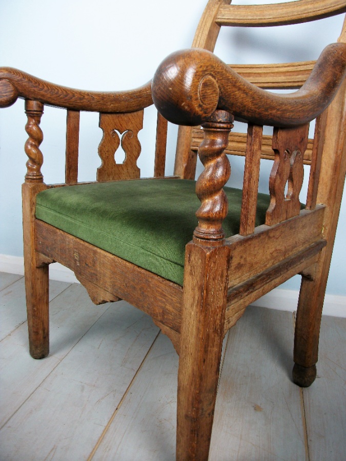Oak Irish Open Armchair