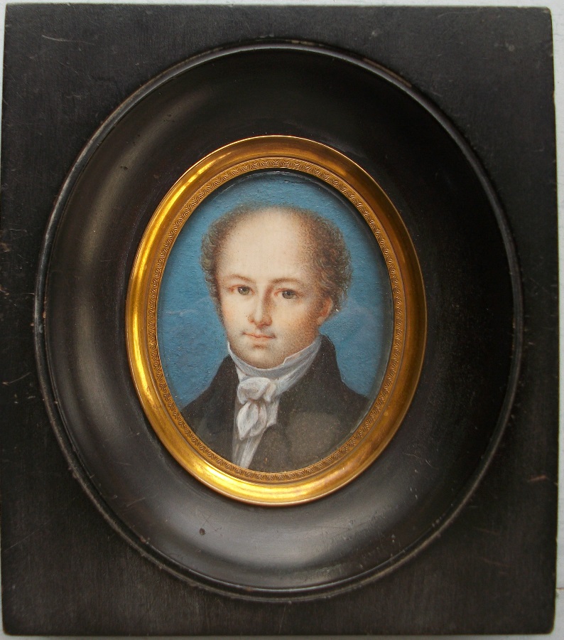 A Fine Portrait Miniature of a Young Man