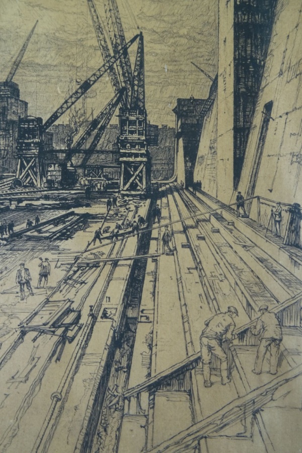 Sydney Robert Jones (1881 - 1966) rare original etching