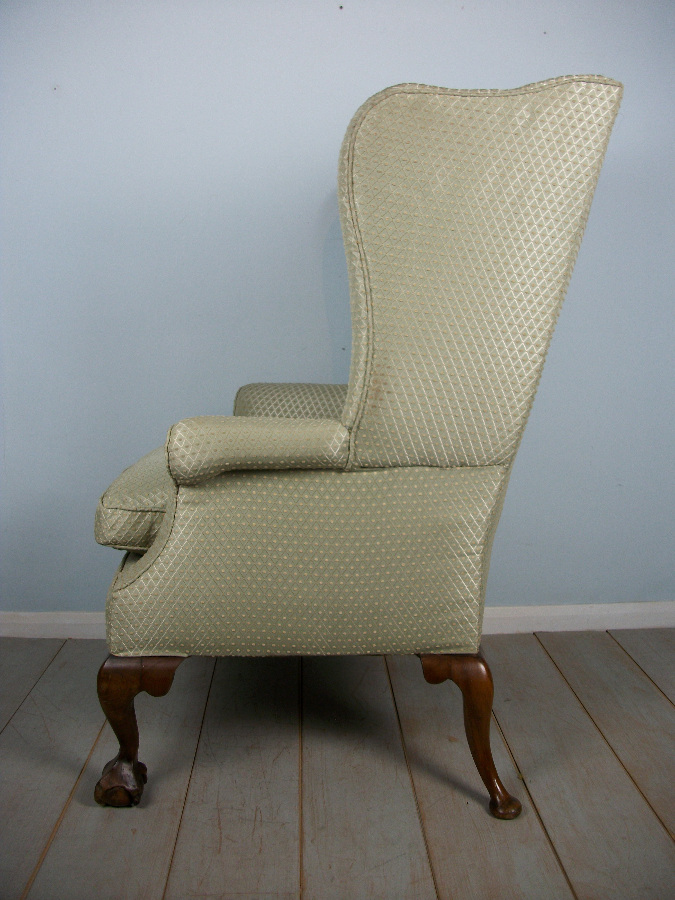 A fine quality Edwardian Wing Back Armchair of Georgian Design