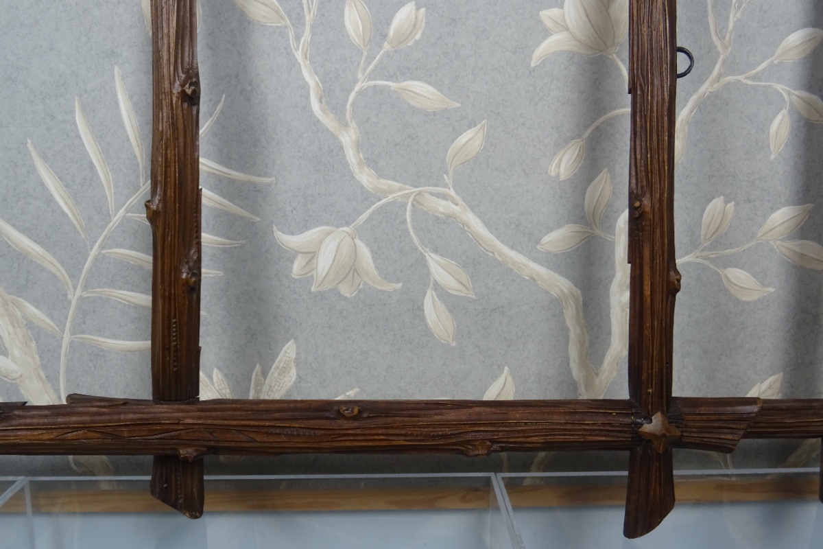 Pair of Hand Carved Black Forest Frames