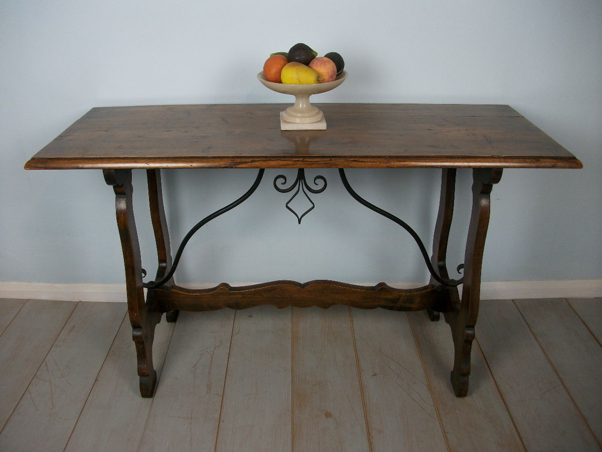 Small Walnut Refectory Table